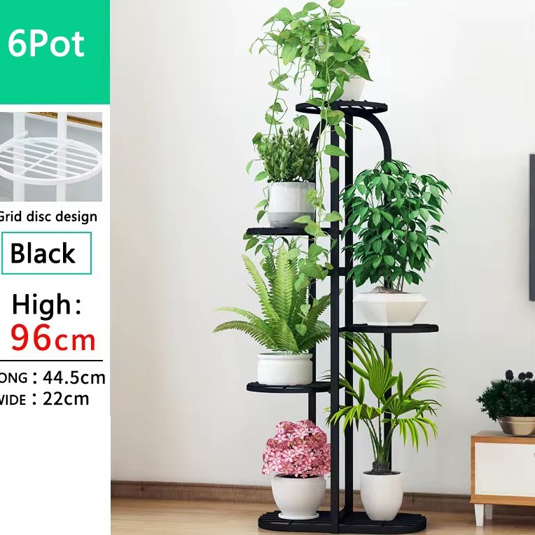 【READY STOCK】Rak pasu bunga bertingkat besi iron flower rack outdoor ...