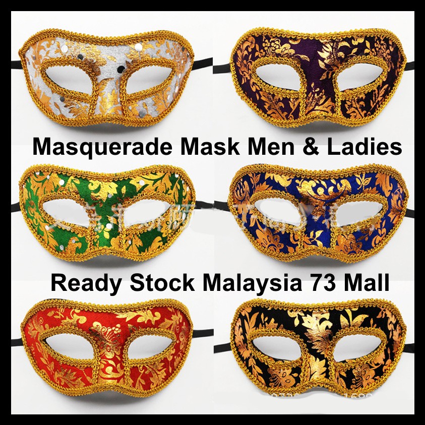 [73 Mall🇲🇾] Topeng Bunga Batik Masquerade Jazz Mask Party Event Men ...