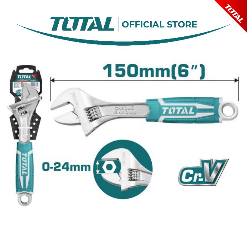 Total Adjustable Wrench (6" / 8" / 10" / 12") THT101066 / THT101086 ...