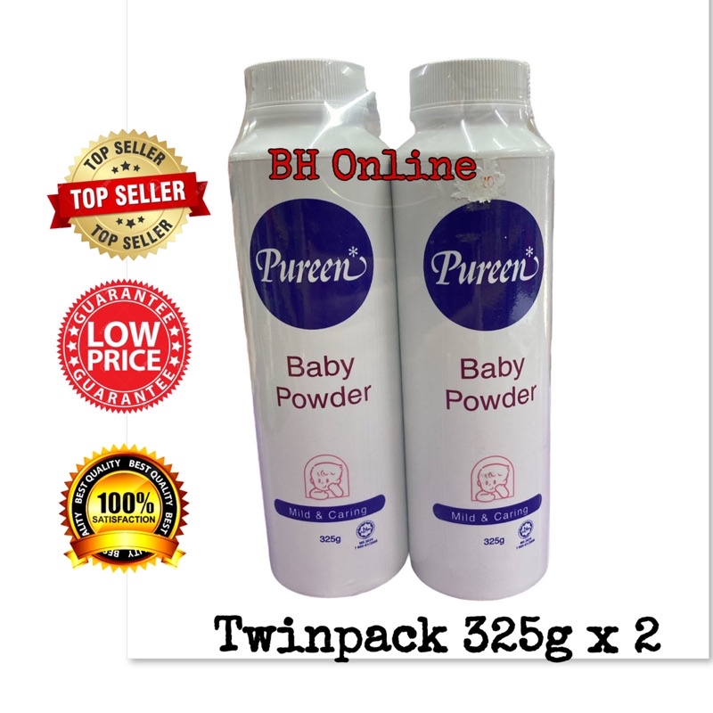 Pureen Baby Powder Twinpack 325g x 2 ( Exp: 2024 ) | Shopee Malaysia