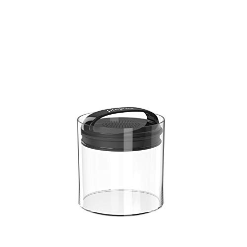 Prepara Evak Fresh Saver, Large-Short Airless Canister with Black ...