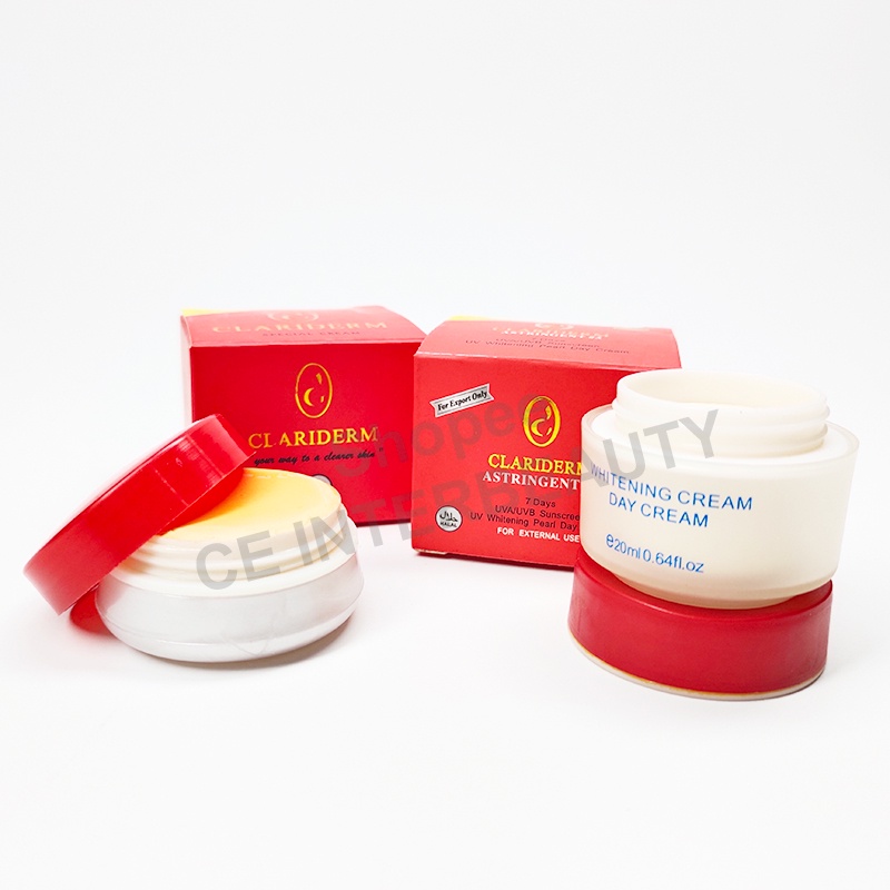 CLARIDERM Special Cream 7g / 7 Days UV Whitening Pearl Day Cream 20g ...