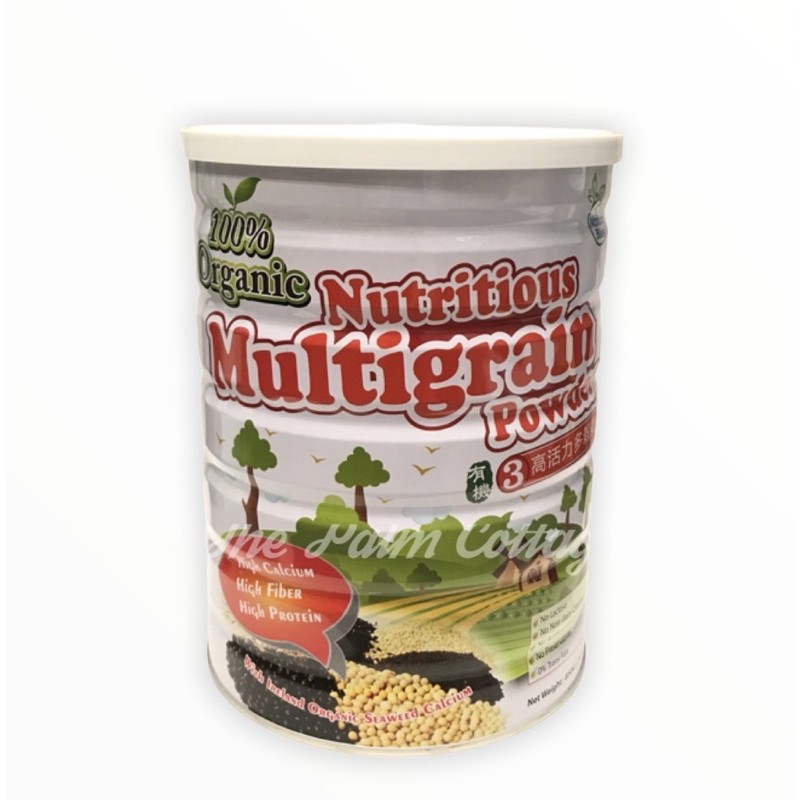 100% ORGANIC Nutritious Multigrain Powder 有机3高活力多榖奶 850g | Shopee Malaysia