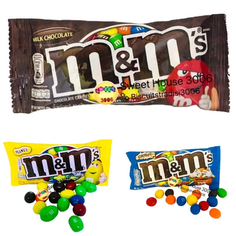 M&M’S Chocolate Beans Candies Milk Chocolates Crispy Peanut Candy ...