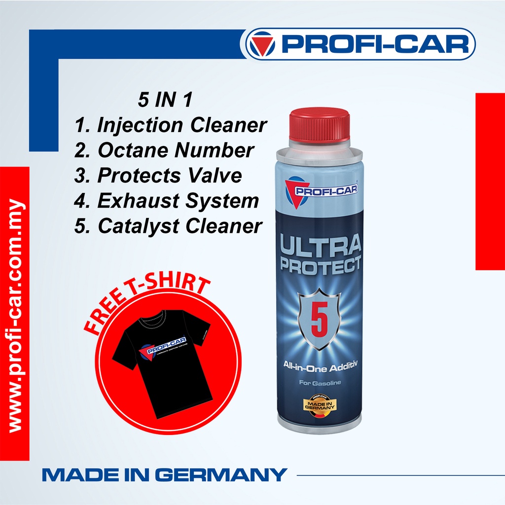 PROFI-CAR Ultra Protect 5 Petrol (250ml) Injection Cleaner / Octane / Valve / Exhaust / Catalyst ...
