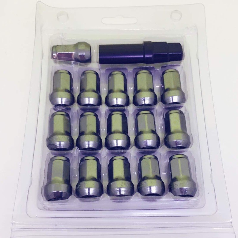 16pcs wheel lock nut tayar tyre tire 7kaki heptagon steel besi nut ...