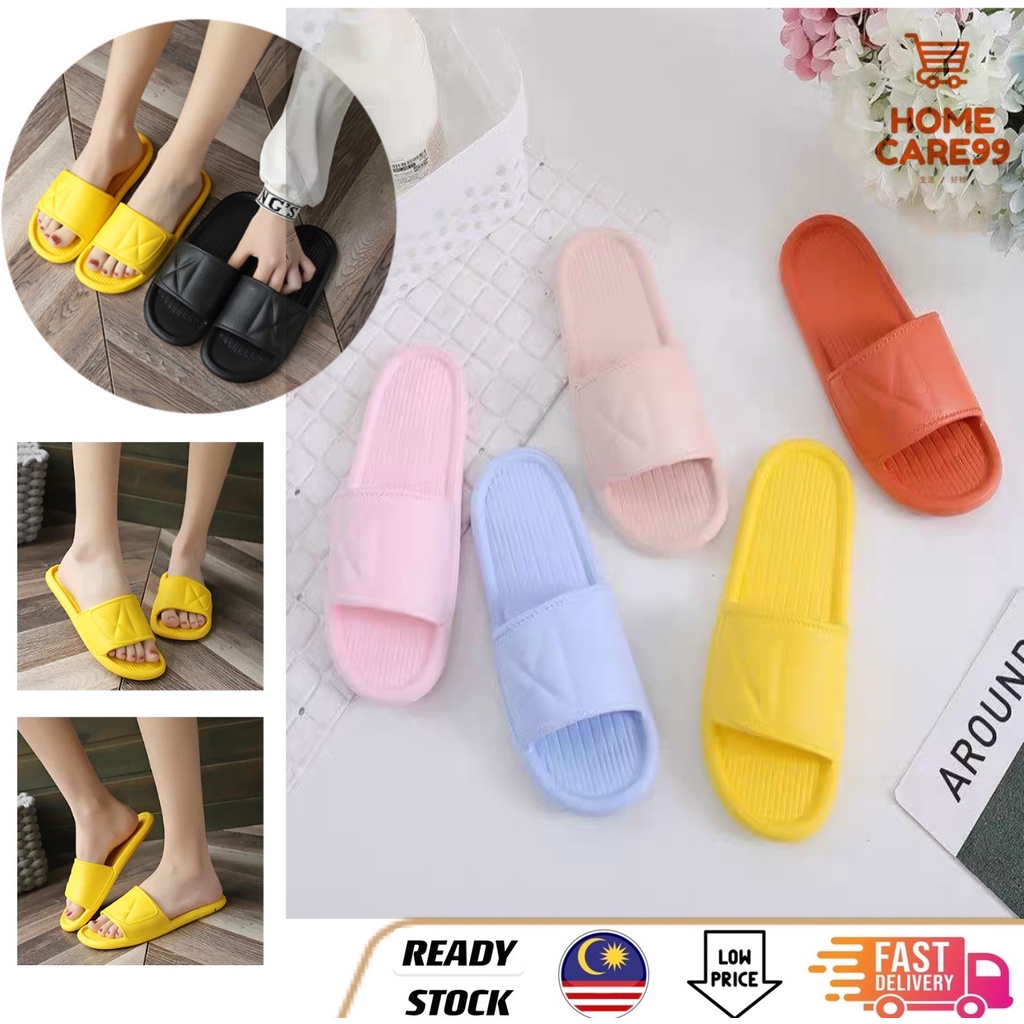 Anti-slip Slippers Unisex Anti-slip Linen Plaid Home Indoor Bathroom ...