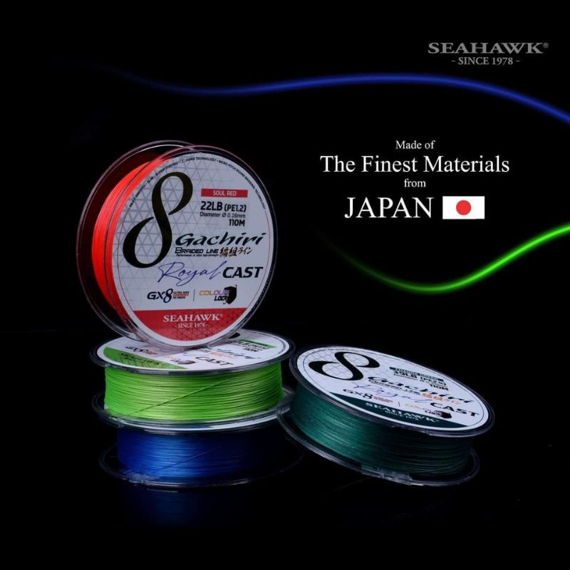 Seahawk Gachiri Royal Cast GX8 [110m] Braided Line | Shopee Malaysia