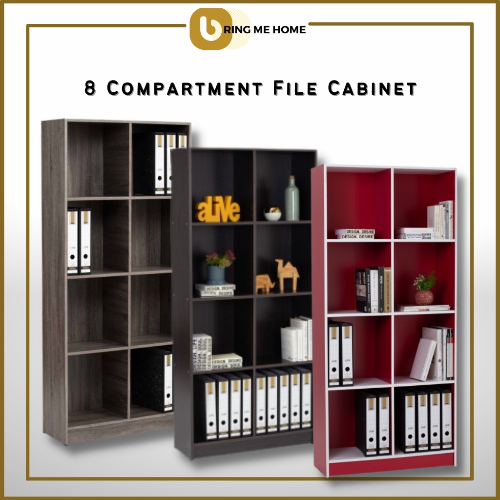 ECCO 8 Compartment File Cabinet Display Rack Book Rack Bookshelf Shelf ...