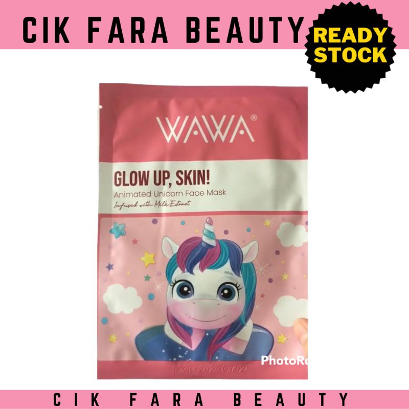 WAWA UNICORN FACEMASK|WAWA UNICORN (FREE GIFT FOR CUSTOMER) | Shopee ...