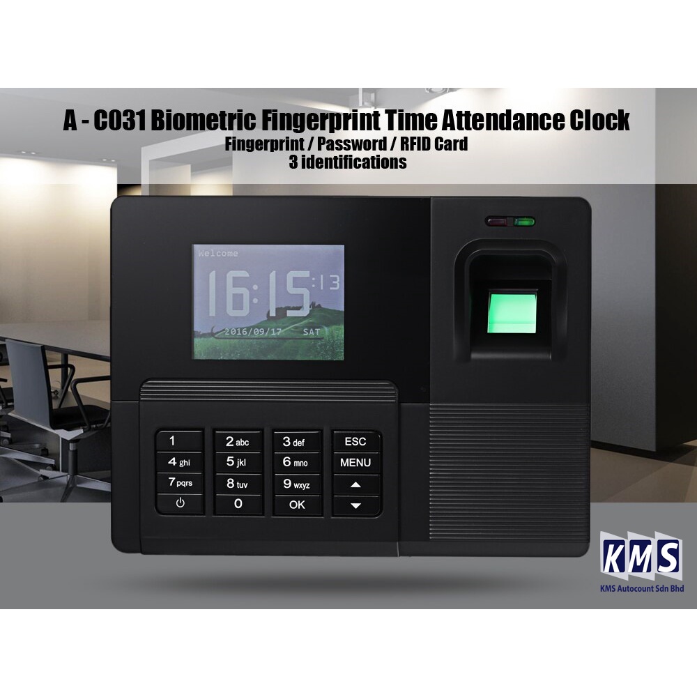 REALAND A - C031 FINGERPRINT TIME ATTENDANCE MACHINE IDENTIFICATION ...