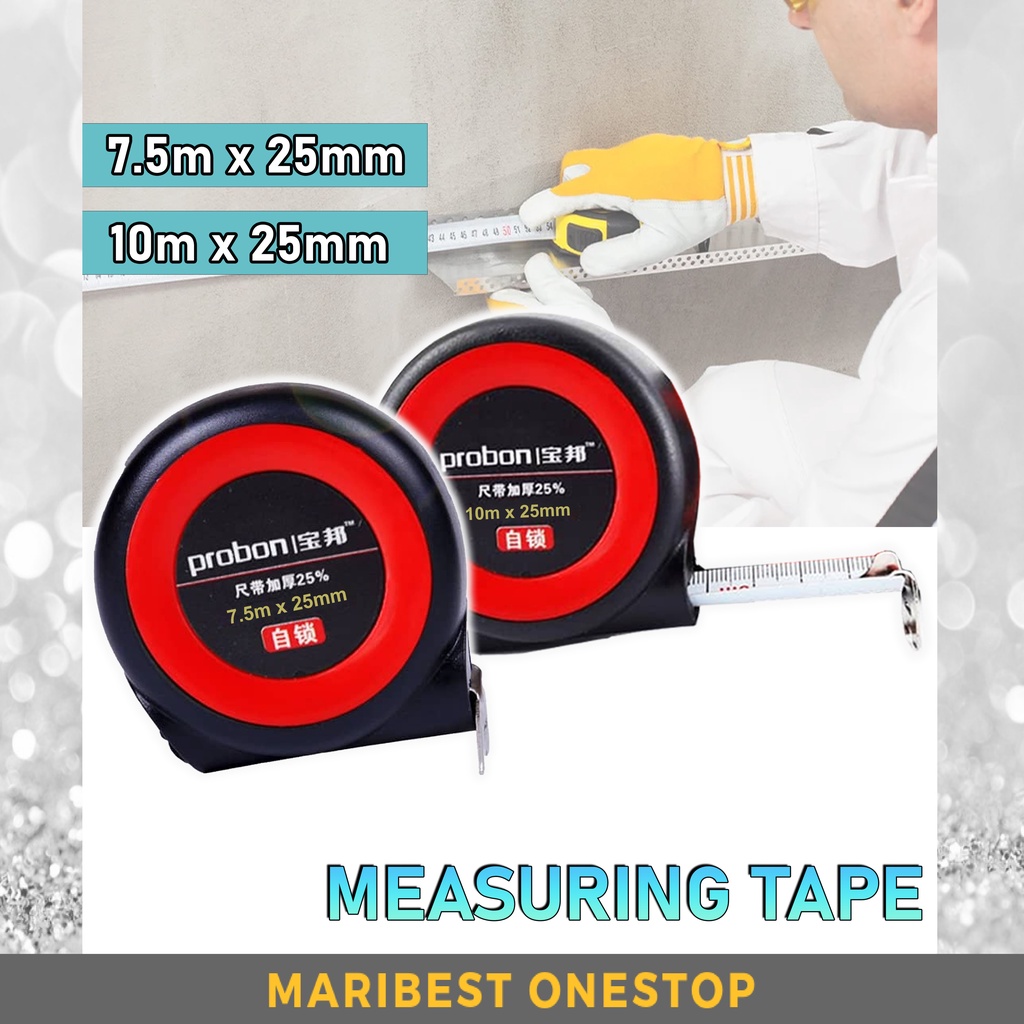 7.5m / 10m PROBON Measuring Tape Self-Locking Function High Precision ...