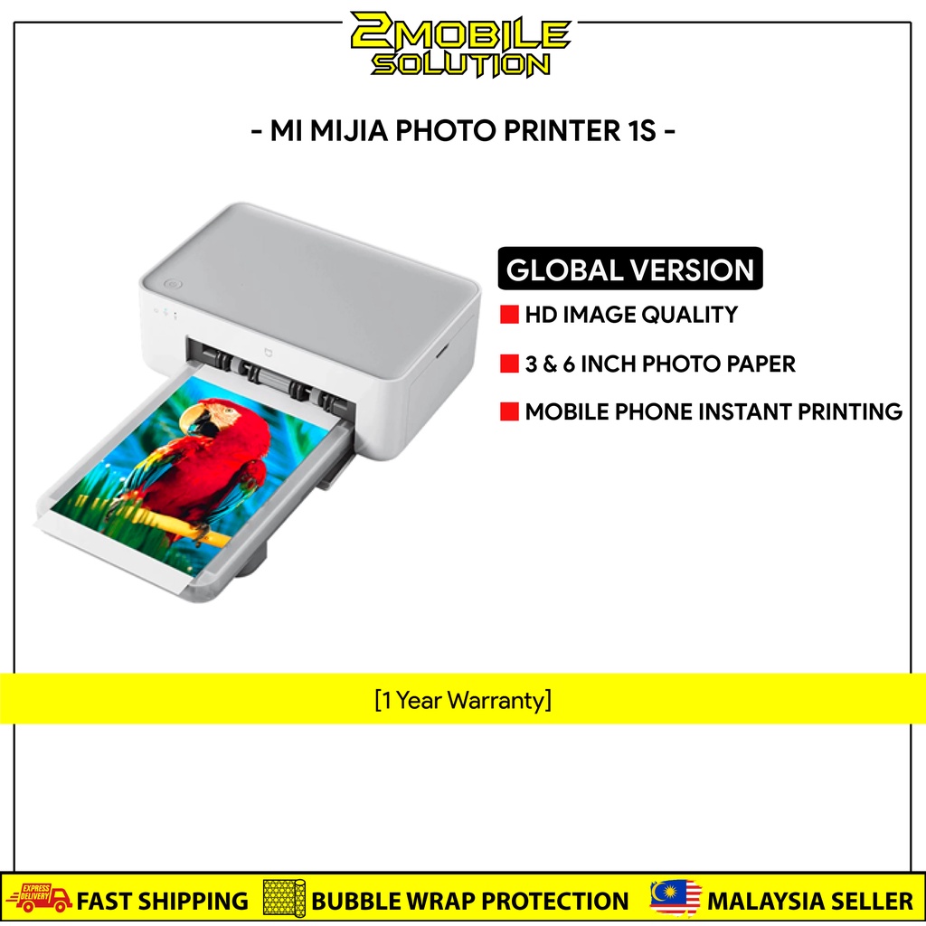 Xiaomi Mijia Photo Printer 1S [Wireless High Definition Color ...
