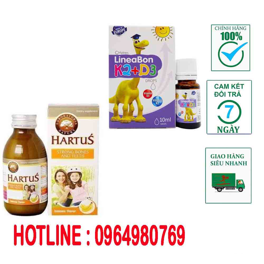 Combo Lineabon k2 d3 and hartus calcium, calcium supplement, vitamin k2 ...