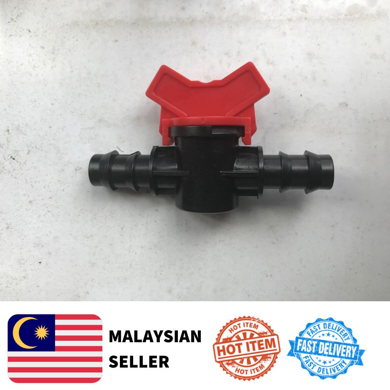 🔥READY STOCK🔥 16mm In Line Valve Switch Irrigation System Connector ...