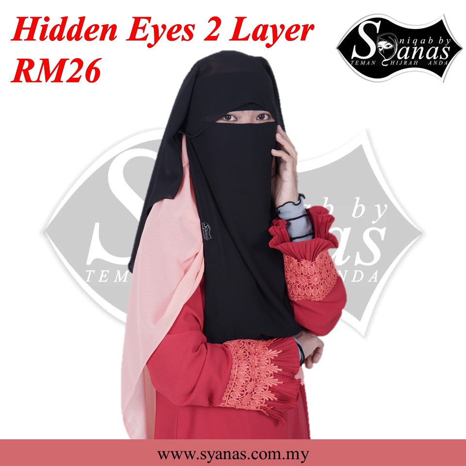 NIQAB NINJA HIDDEN EYES 2 LAYER SEDERHANA MASTURAT BY SYANAS TEMAN ...