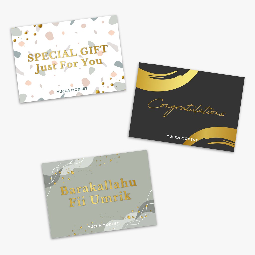 Yucca Modest - Gift Card Greeting Card | Shopee Malaysia