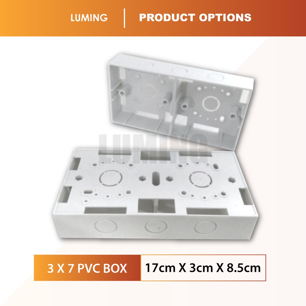 LMG_ PVC Surface Type Nut Box Switch Base Wall Plug Socket Bases ...