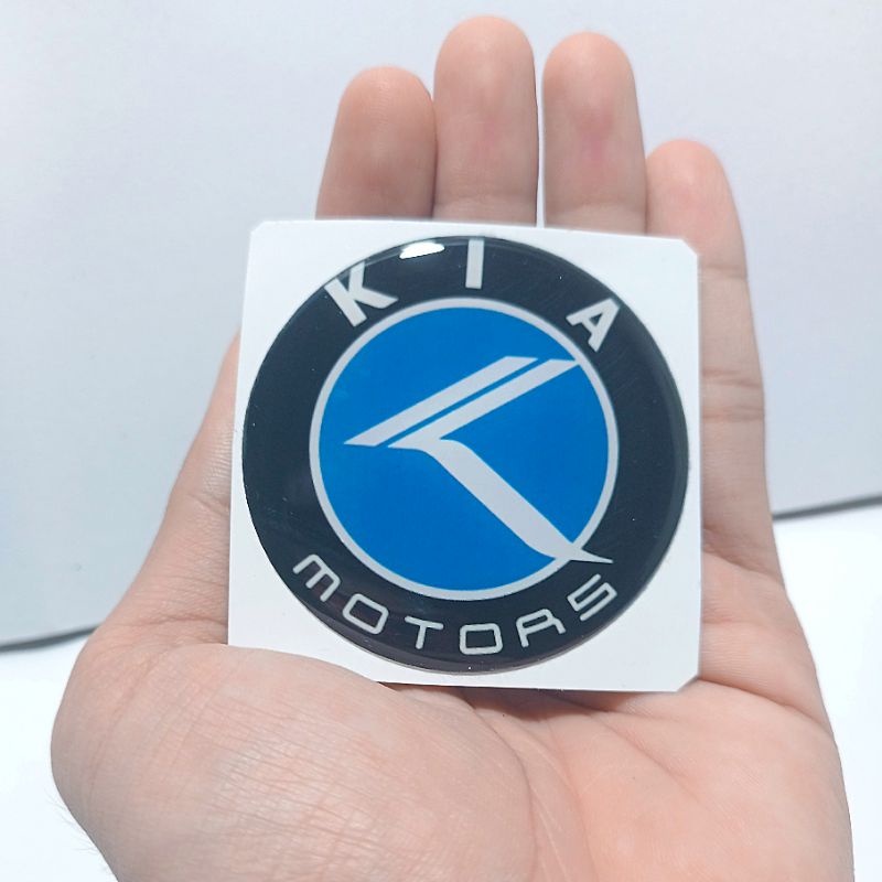 KIA MOTORS Emblem sticker embossed with flexible resin car sticker ...
