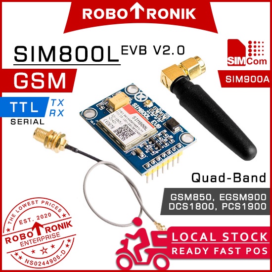 SIM800L GSM EVB Module, Quadband SIM 800 | Shopee Malaysia