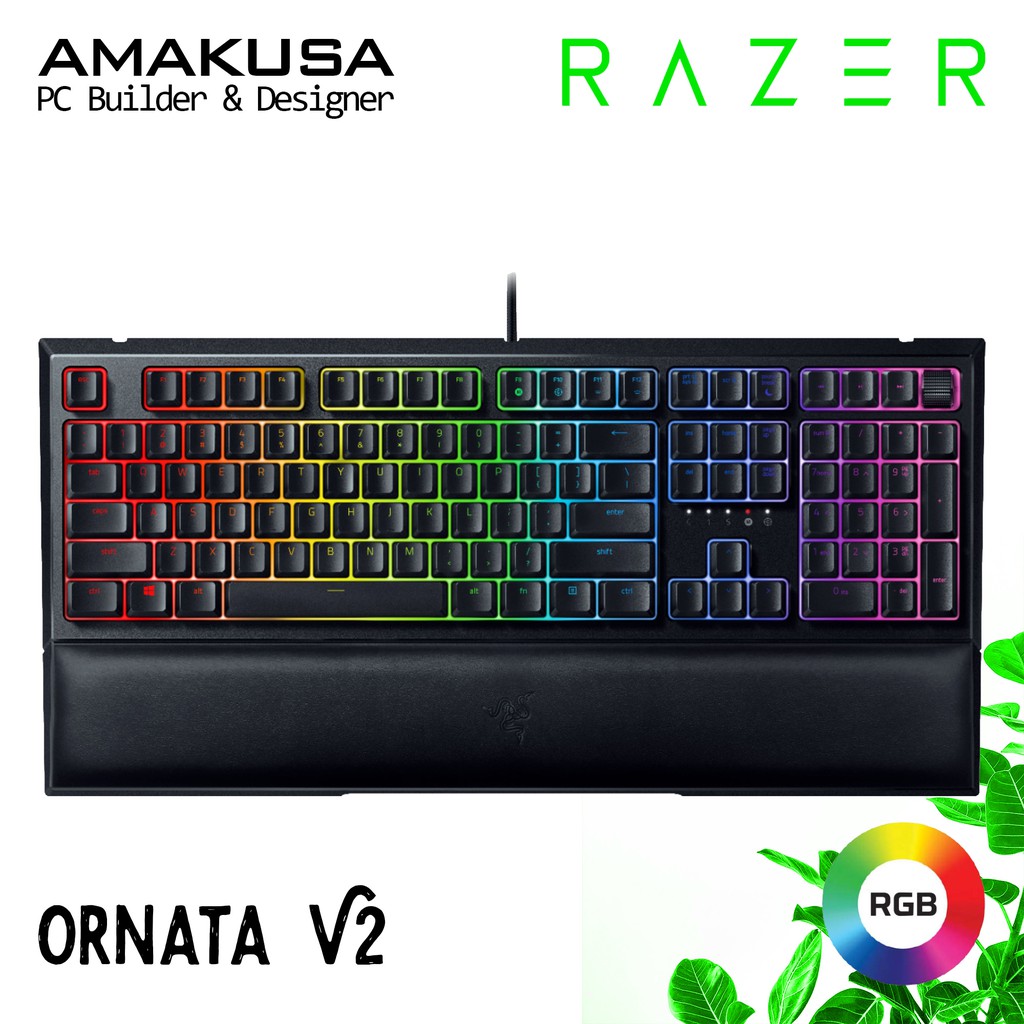 Razer Ornata V2 Chroma RGB Mecha Membrane Gaming Keyboard Hybrid ...