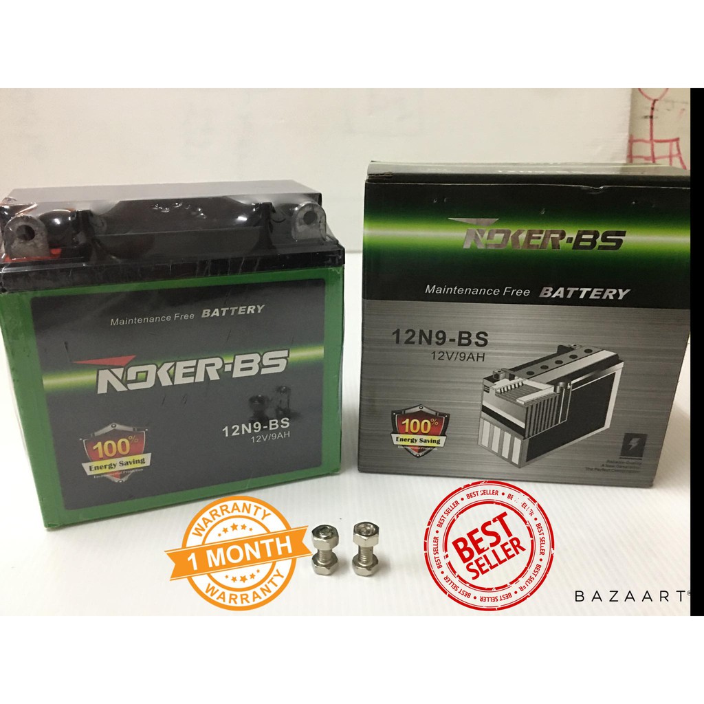 Battery Bateri 12N9-BS 12N9 YB9 MODENAS JAGUH KEEWAY 152 CAFE RACER RKV ...