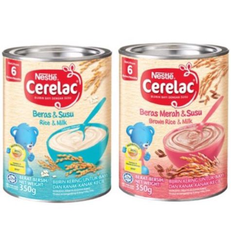 Nestlé Cerelac 350g -Rice milk / Brown Rice 350g (exp Nov 20) | Shopee ...