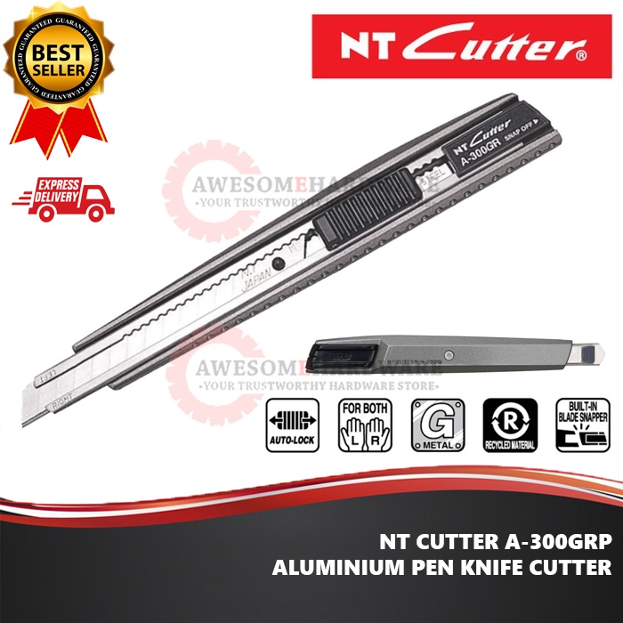 (MADE IN JAPAN) 100% ORIGINAL NT CUTTER A-300GRP A300GRP ALUMINIUM AUTO ...