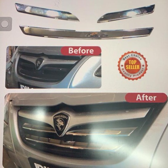 Proton Persona Front Grill Chrome | Shopee Malaysia