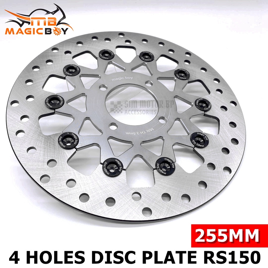 Magic Boy Disc Plate RS150 255mm 4 Lubang Magic Boy Piring Disc RS150 ...