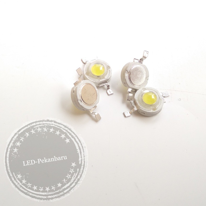 PUTIH Led HPL 1W EPISTAR CHIP WHITE - WHITE SMD 350MA 130-150LM ...