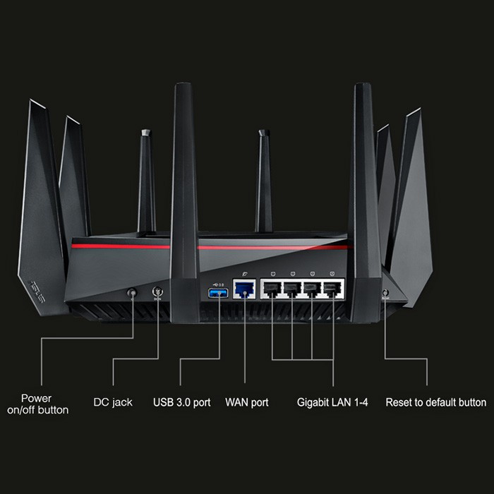 Original ASUS RT-AC5300 5334Mbps Wireless Router AC5300 Tri-Band MU ...