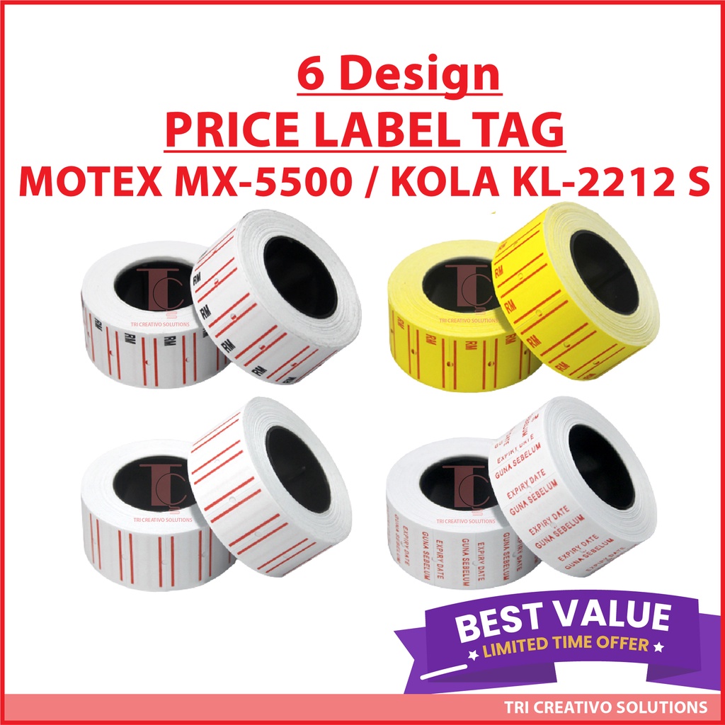 [ Price Label Sticker Tag ] RM / Harga / Guna Sebelum / Expiry Date / Thank You Price Sticker ...