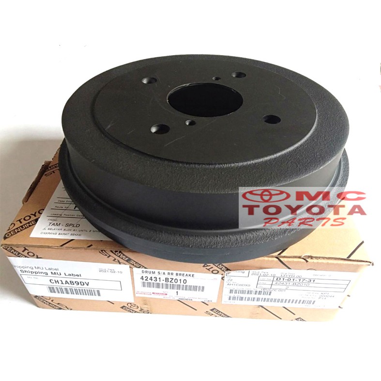 Rear Brake Drum / Rear Drum Brake Avanza Xenia 42431-BZ010 | Shopee ...