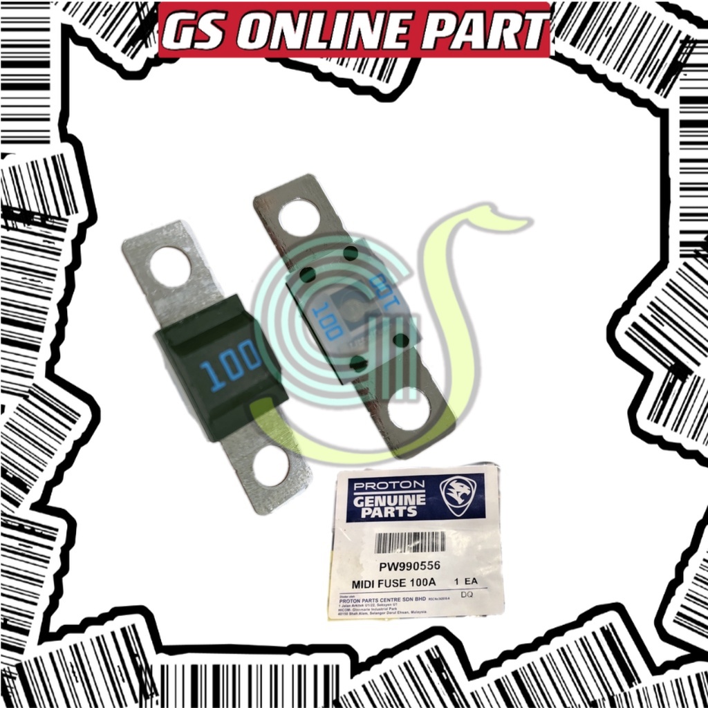 MIDI FUSE (ORIGINAL) PROTON PREVE IRIZ EXORA SUPRIMA S (100A)(BLACK ...