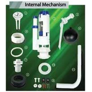 Flush Down Push Button LOW LEVEL Flush Cistern Toilet, Pull holder LOW ...