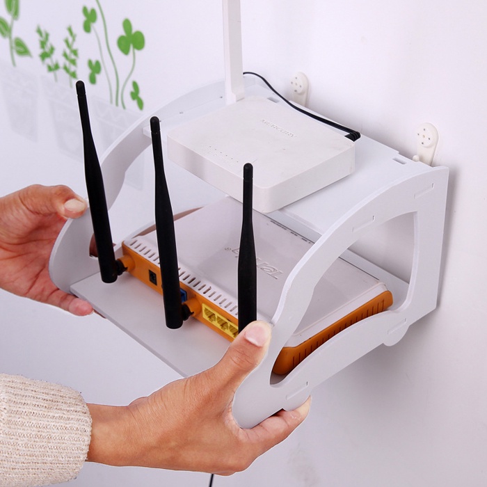 BBD Home Decorative Wall WIFI Wireless Router Rak berbentuk kereta L102 ...
