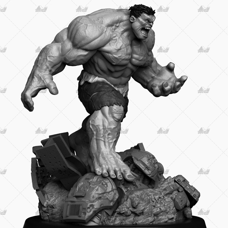 Hulk 2020 3D STL File for PLA ABS Filament and Resin 3D Printer ...