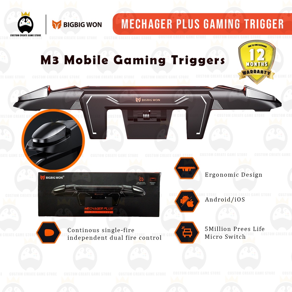 BIGBIG WON M3 Mobile Gaming Triggers for PUBG /Call of Duty / Fortnite ...