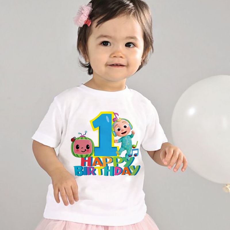 Lovely Big Little Baby Party Clothes Cocomelon Birthday 1-2years Summer ...