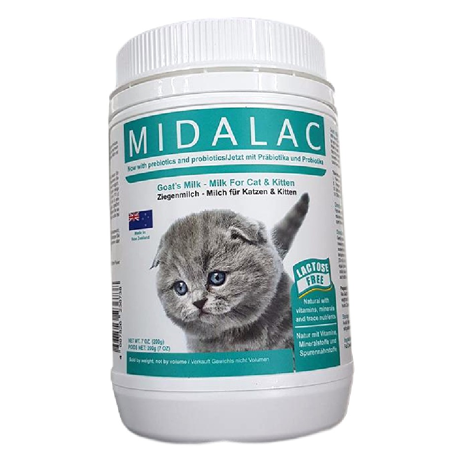[ORIGINAL] Midalac Goat's Milk Powder for Cat & Kitten (200G) | Shopee ...