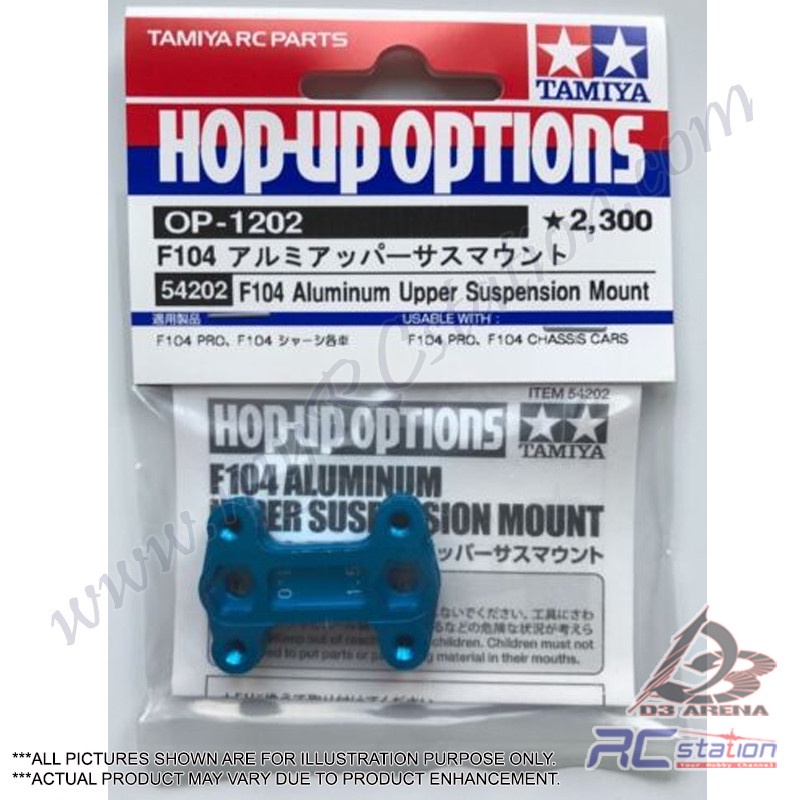 Tamiya #54202 - Tamiya RC F104 Aluminum Upper Suspension Mount OP.1202 ...