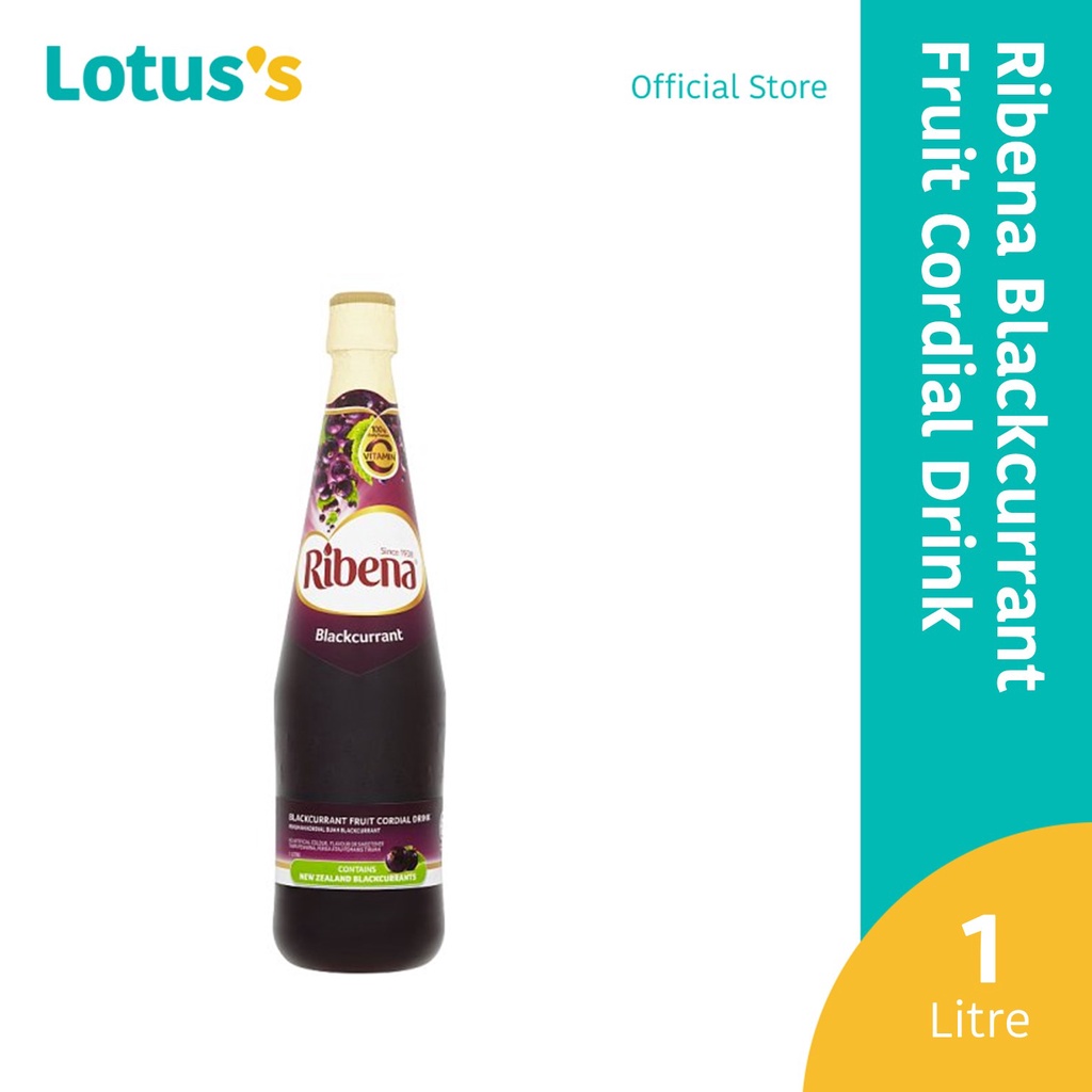 Ribena Blackcurrant Fruit Cordial Drink (1L) | Shopee Malaysia