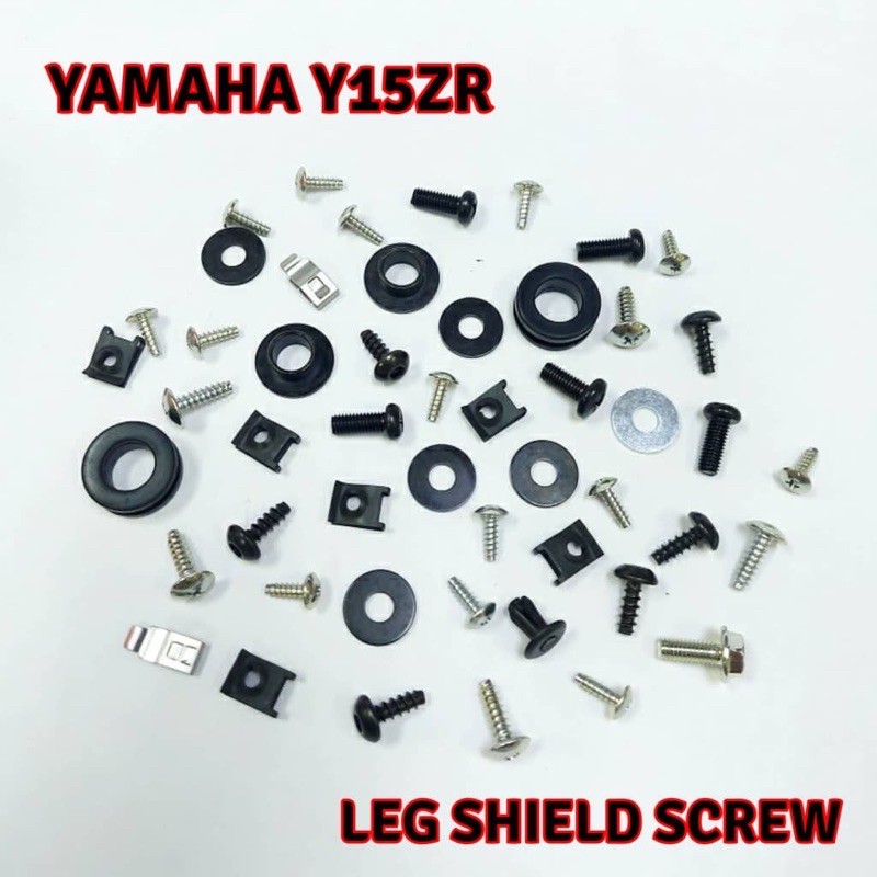 YAMAHA Y15 Y15Z Y15ZR V1 V2 LEG SHIELD BODYSET COVER SET SCREW CLIP ...