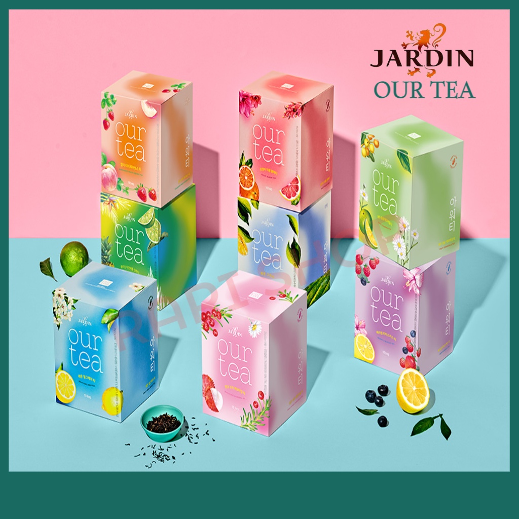 [JARDIN] OUR TEA 4Types (8T) Lemon earl grey tea ㅣGrapefruit black tea ...
