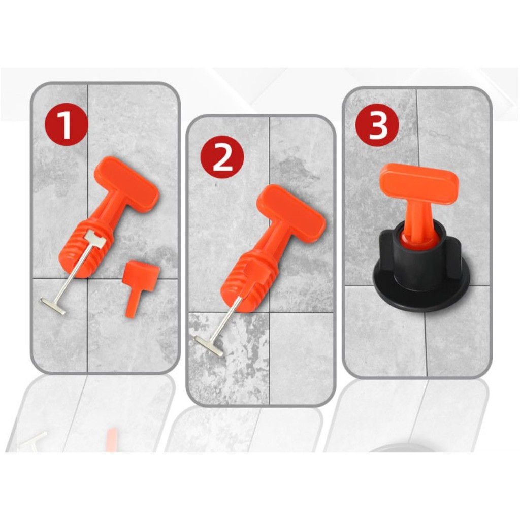 100% ORIGINAL 51 PCS HIGH QUALITY Tiles Leveler Spacers Tile Leveling ...