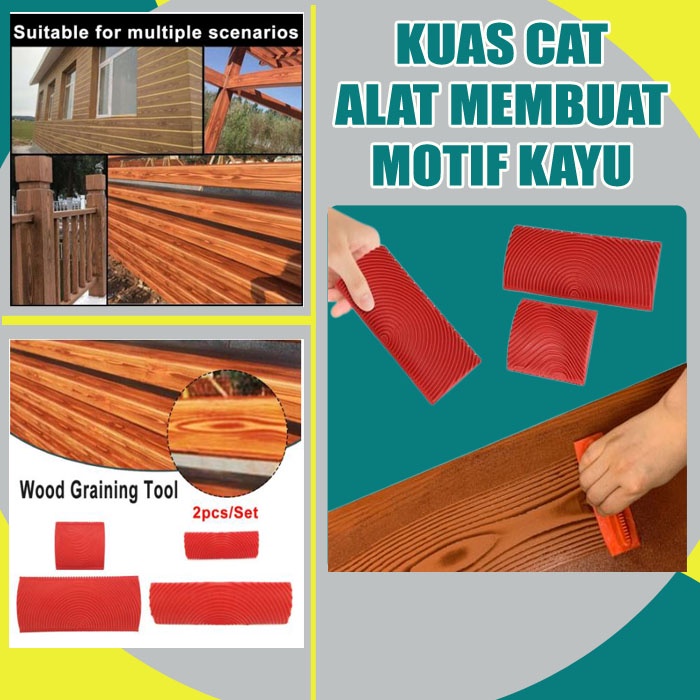 KAYU Jm Paint Brush Wood Grain Pattern Making Tool Rubber Wood Grain ...