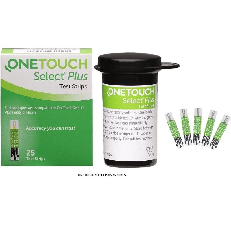 One Touch Select PLUS Test Strip 25pcs *PROMO PRICE* | Shopee Malaysia