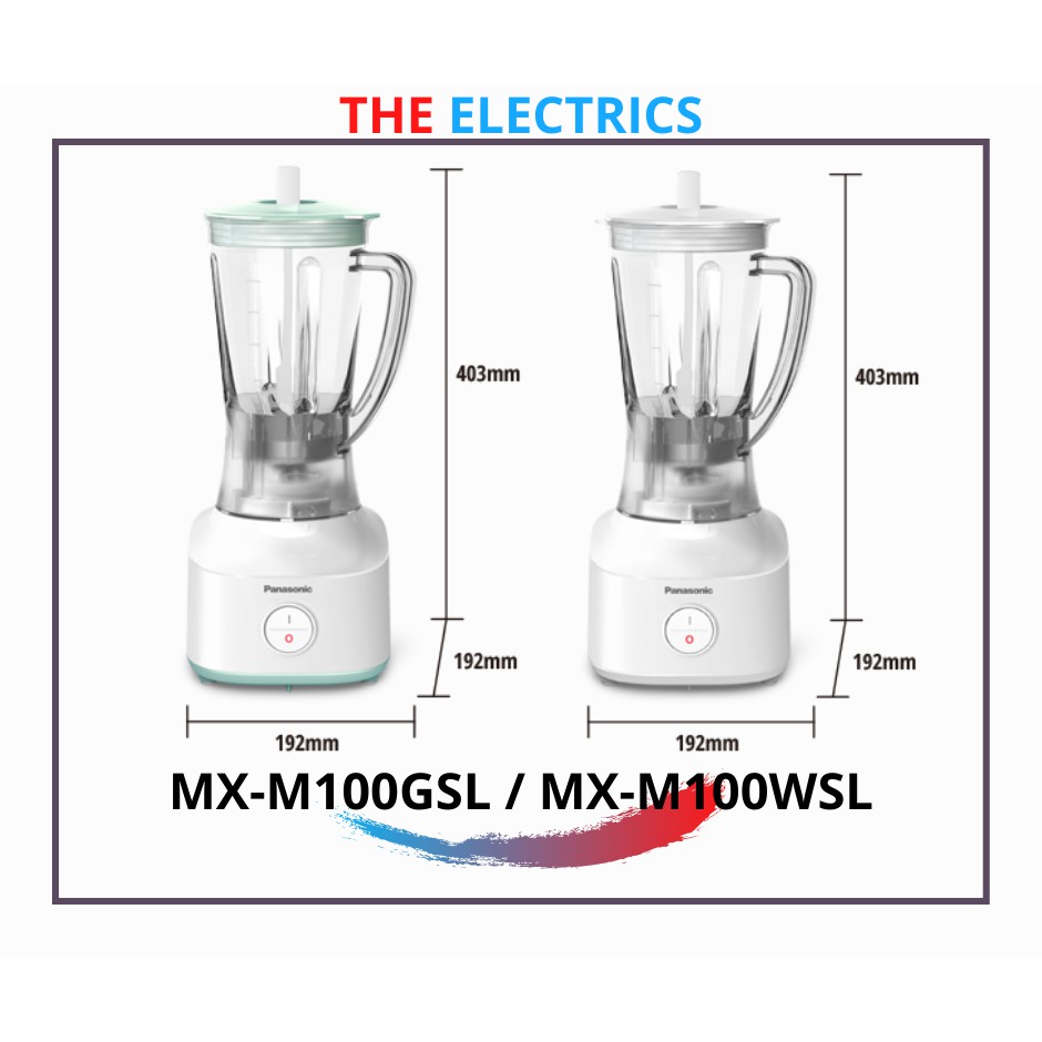 PANASONIC 450W BLENDER MX-M100 / MX-M100GSL / MX-M100WSL (WITH BOX ...