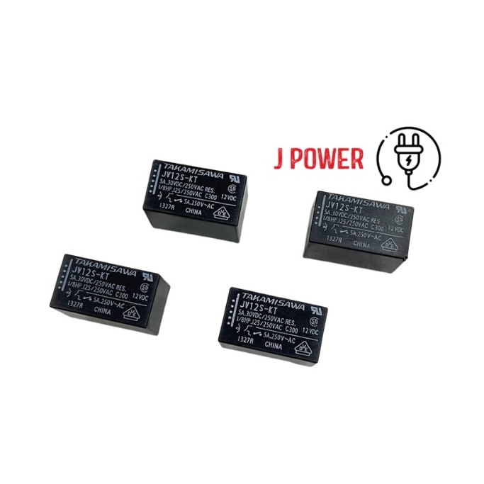 TAKAMISAWA JV12S-KT 12VDC Power Relay 5A 250VAC 4 Pins | Shopee Malaysia